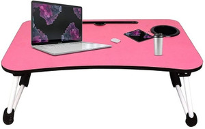 HASMUN pink study table Wood Portable Laptop Table Price in India - Buy ...