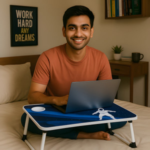 A V CREATION Foldable multipurpose Table Wood Portable Laptop Table ...