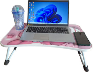 DeskFlex Wooden Foldable Laptop/Study Table With Tab And Cup Holder, HI ...