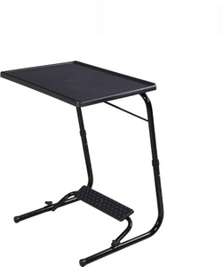 TABLE MAGIC Multipurpose Regular Table with Footrest Midnight Black ...