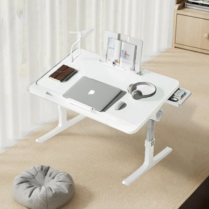 StarAndDaisy Bed Laptop Table with USB HUB & Fan, Engineered wood ...