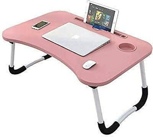 HASMUN pink study table Wood Portable Laptop Table Price in India - Buy ...