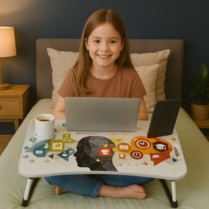 kitchoff Foldable multipurpose Table Wood Portable Laptop Table Price ...