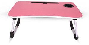 HASMUN pink study table Wood Portable Laptop Table Price in India - Buy ...