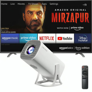 FlexArmor Flex Armor 4K Projector: Android 13, WiFi 6, Rotate, Netflix ...