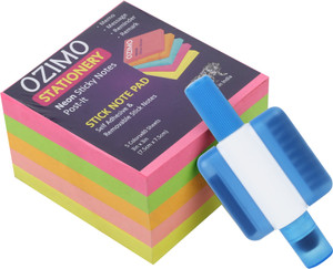 Flipkart.com | Ozimo Post It Sticky Notes, Gel Highlighter 200 Sheets ...