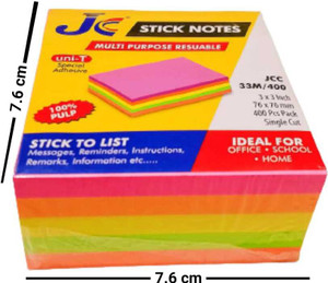Flipkart.com | JKK magical Sticky notes multicolour 400 Sheets Regular ...