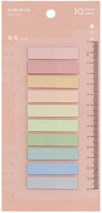 Flipkart.com | DEZIINE Pastel BOOKwith Ruler 1000pcs Page Markers ...