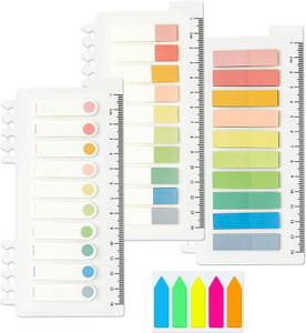 Flipkart.com | greencom File Tabs Flags Morandi Sticky Notes with Ruler ...