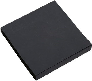 Flipkart.com | greencom Black Sticky Notes Self Stick Pads Clean ...