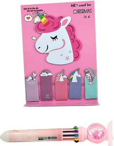 Flipkart.com | Paper Bear Unicorn 75 Sheets Post it, 5 Colors ...