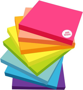 Flipkart.com | Sharvil 400 Colorful Sticky Note Sheets Stationary Ofc ...