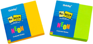 Flipkart.com | Oddy 3"x3" Sticky Notes (Pack of 2,Total - 160 Pads) 80 ...
