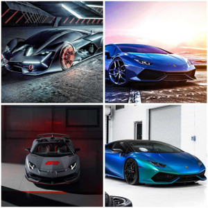 SPORT CAR and CAR Wall Poster/Cars Wall Posters (12x18 Inch)Multicolour ...