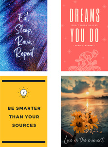 Motivational Quotes Wall Posters for Study Room | Living Room | Gym ...