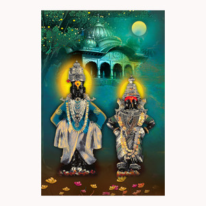 Vitthal Poster | Vitthal Rukmini Poster Sparkle Coated Self Adhesive ...
