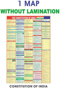 INDIA CONSTITUTION CHART | Chart Size (23*36 Inch) India of ...