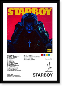 THE WEEKND FRAME Art Wall Framed Posters For Bedroom, Living room ...