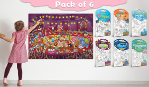 GIANT CIRCUS COLOURING Charts, GIANT DINOSAUR COLOURING Charts, GIANT ...