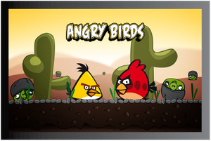 Angry Birds Poster with Frame Gloss Lamination M16 Paper Print - Movies ...