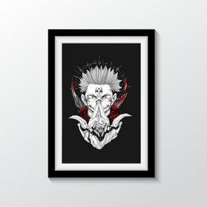 SUKUNA JUJUTSU KAISEN FRAMED POSTER| A4 SIZE FRAME|ROCKERY FRAMES Paper ...