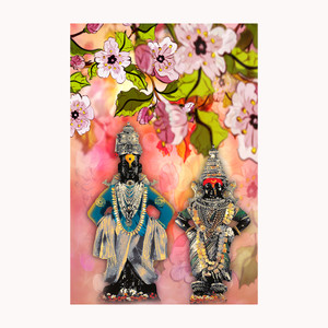Vitthal Poster | Vitthal Rukmini Poster Sparkle Coated Self Adhesive ...
