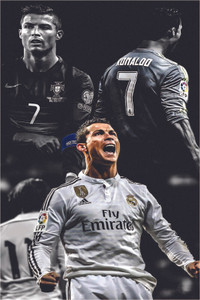 Relive Legendary Moments with Inspiring Cristiano Ronaldo Paper Posters ...
