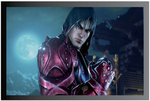 Tekken Game Frame Poster For Room Synthetic Wood Gloss Lamination F45 ...