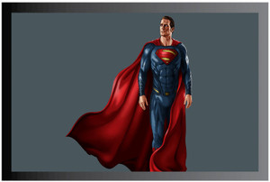 Superman Frame Poster For Room Synthetic Wood Gloss Lamination F26 ...