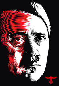 Poster Adolf Hitler Digital Art (Large Poster, 300GSM Matt, 36x24 ...