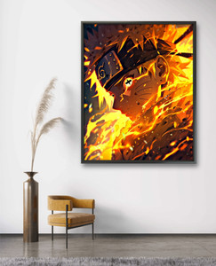 VIRGIN ARTS | NARUTO UZUMAKI | NARUTO SHIPPUDIN | 300 GSM A4 FRAMED ...