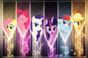 S Magic Applejack My Little Pony Fluttershy My Little Pony Matte Finish ...