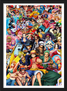 One Piece All Characters Framed Poster | One Piece Anime Framed Poster ...