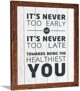 Health Quotes Wall Frames Decoration - Health Motivation Wall Poster ...