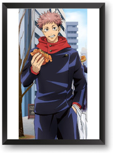 ANIME POSTER FRAME - SUKUNA JUJUTSU KAISEN - Black Framed Wall Poster ...