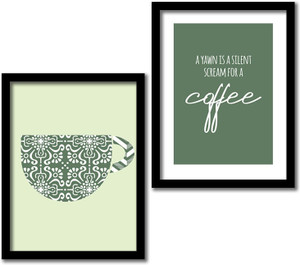 Coffee Inspired Wall Painting Kitchen Quotes Wall Frames - Wall Posters ...