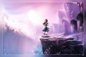 Fairy Tail Scarlet Erza Fantasy Art Women Matte Finish Poster Paper ...