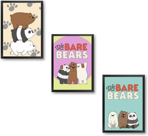 90'S CARTOON POSTERS, WE THE BARE BEARS CARTOON NETWORK Set of 3 Modern ...