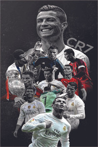 Relive Legendary Moments with Inspiring Cristiano Ronaldo Paper Posters ...