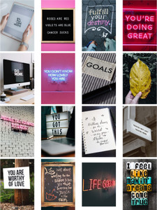 MOTIVATIONAL QUOTE POSTERS (SET OF 40) WALL COLLAGE KIT SUITABLE FOR ...
