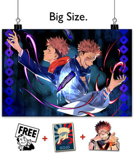 Jujutsu Kaisen Yuji And Sukuna Finger Poster | Yuji And Sukuna Finger ...