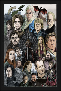 Game of Thrones GOT Poster with A4 Size Frame F-624 Paper Print ...