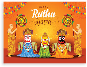 Hindu God Jagannath Ji Rath Yatra Special Photo Poster With Uv Textured ...
