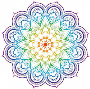 Rangoli Floor Self Adhesive Decorative Sticker || (45.72 cm X 45.72 cm ...