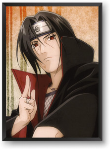 ANIME POSTER FRAME ITACHI UCHIHA ( NARUTO ) Wall Poster Frame For Home ...