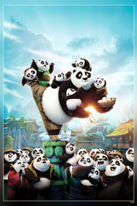 Kung Fu Panda Animation Po Pandas Movie Matte Finish Poster P-9281 ...