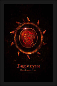 Game of Thrones GOT Poster with A4 Size Frame F-725 Paper Print ...