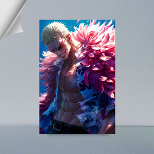 VIRGIN ART | DONQUIXOTE DOFLAMINGO | ONE PEICE | ANIME | 300 GSM A4 ...