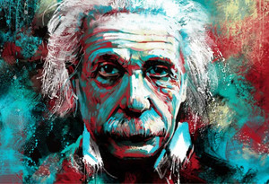Poster Albert Einstein Digital Art sl-16680 (Wall Poster, 13x19 Inches ...
