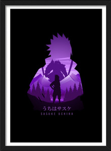 Sasuke Uchiha | Naruto Shippuden Characters Artwork | Naruto Framed ...